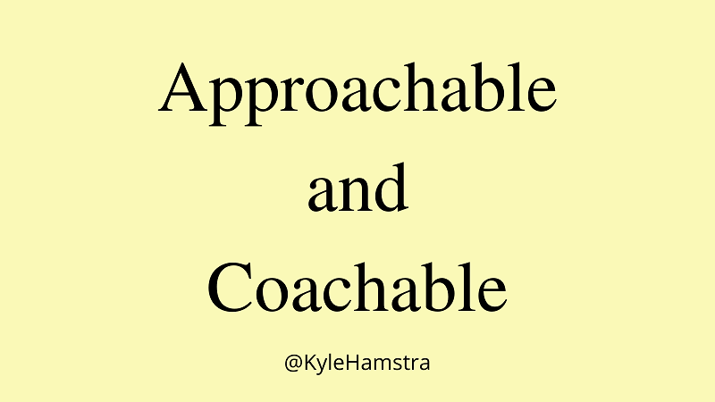 Approachable and Coachable - #HamstraHighlights